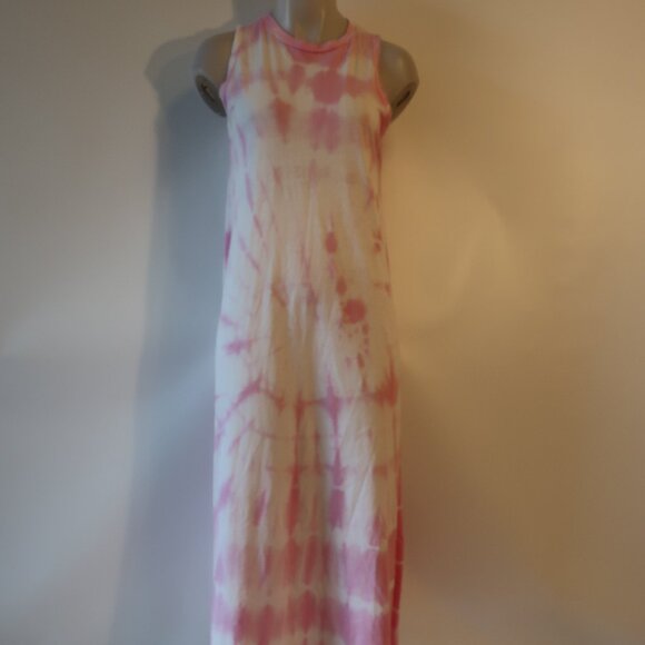 Tina Demel | Dresses | Nwt Womens Tina Demel Pink White Tiedye Tank ...